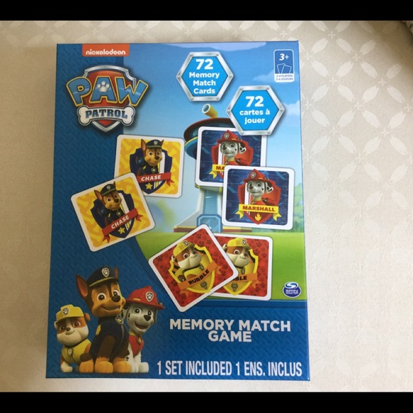 Toys | Paw Patrol Memory Match Game | Poshmark